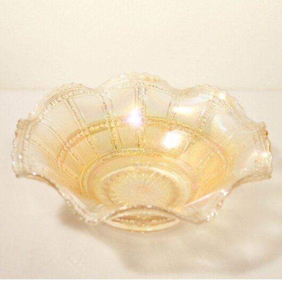 Vintage | Dining | Vintage Two Depression Glass Opalescent Pinkpeach ...